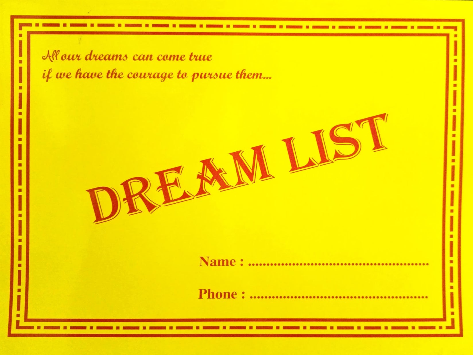Dream List (Qnet) Follow your Dreams [English] – Bookkish India