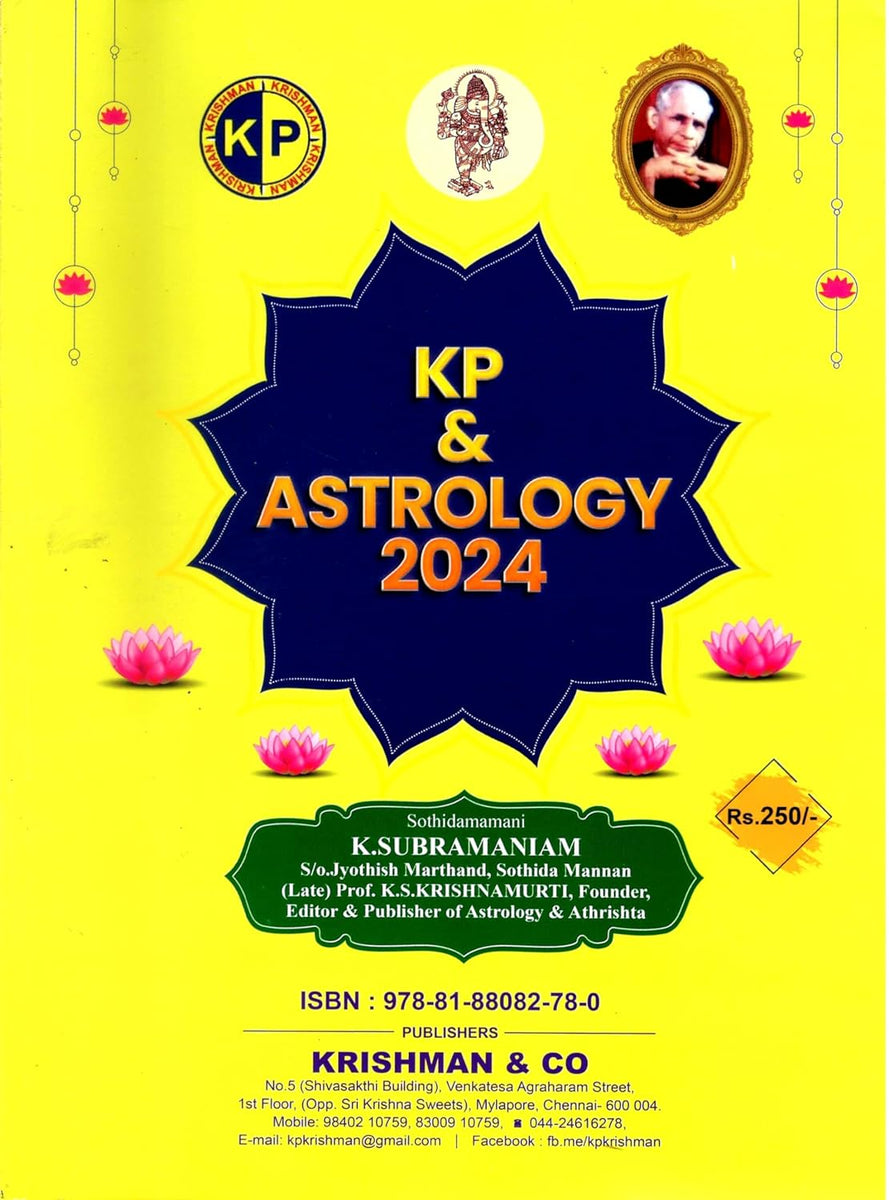 Kp Astrology 2024 English By Sothidamamani K Subramaniam Bookkish