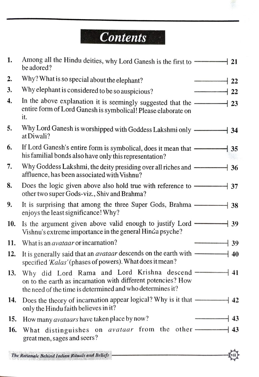 The Rationale Behind Indian Rituals and Beliefs in English By BK ...