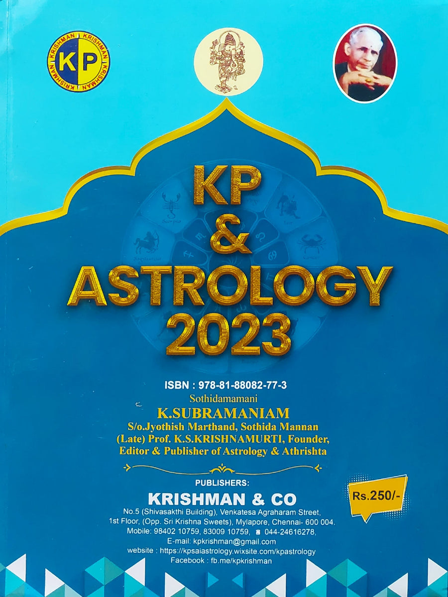 KP & Astrology 2023 [English] By Sothidamamani K Subramaniam – Bookkish ...