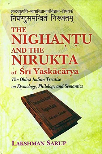 The Nighantu and the Nirukta of Sri Yaskacarya [English] – Bookkish India